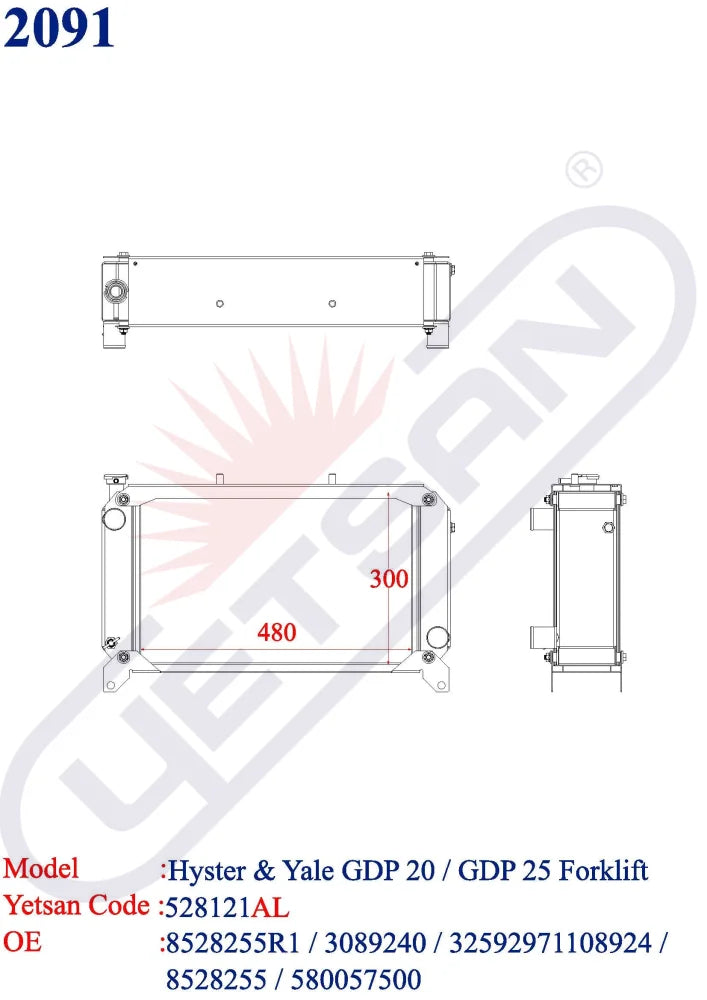 HYSTER & YALE GDP 20 / GDP 25 Forklift – Yetsan Catalog