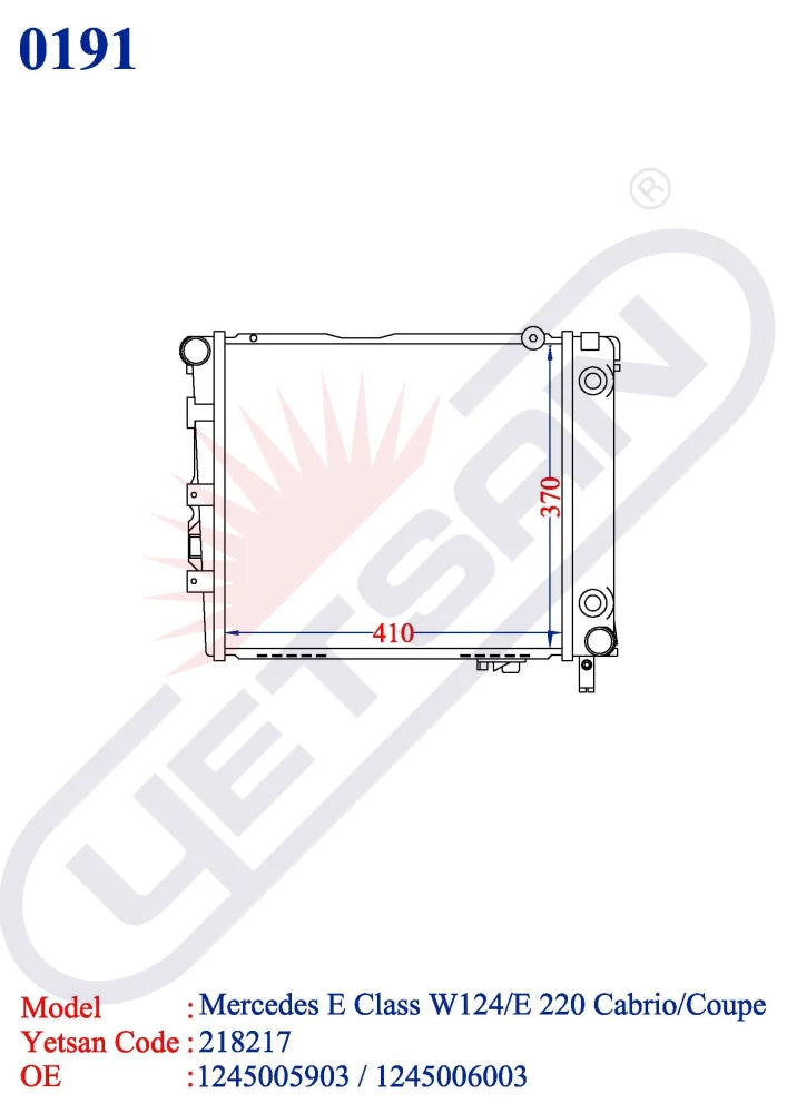 MERCEDES BENZ E Class W124 E 220 / E 220 Cabrio / E 220 Coupe – Yetsan ...