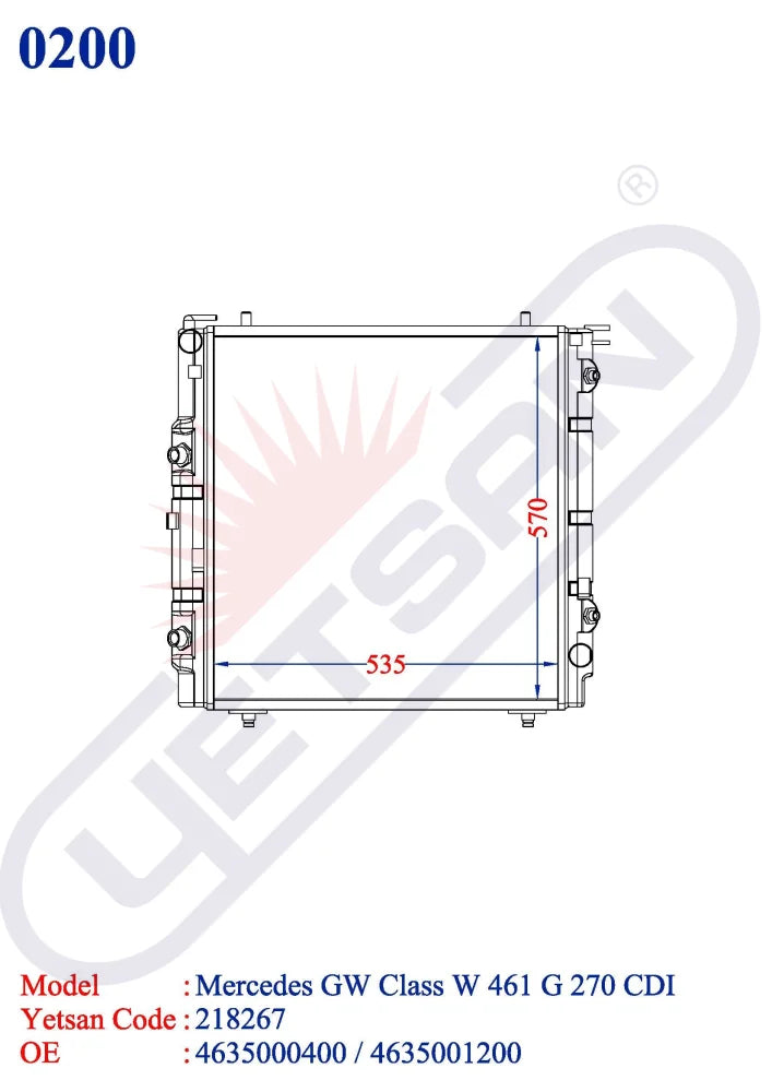 MERCEDES BENZ GW-Class W 461 / G 270 CDI – Yetsan Catalog