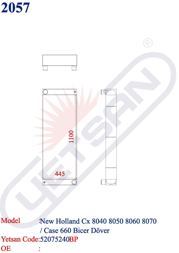 NEW HOLLAND CX 8040 / 8050 / 8060 / 8070 Harvester & CASE 660 – Yetsan ...