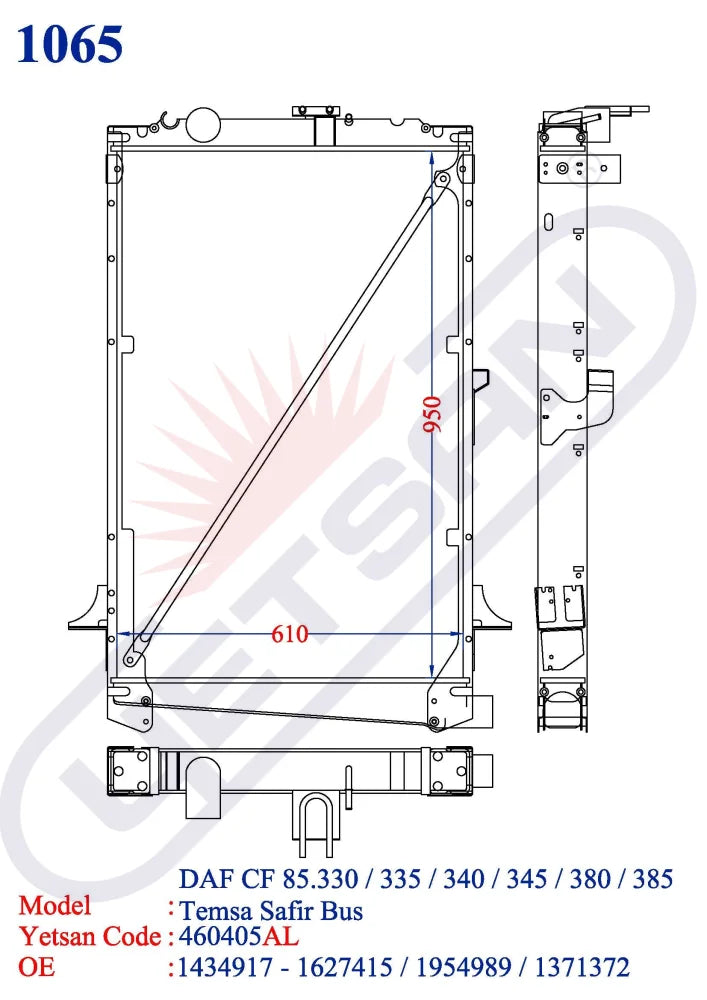 TEMSA Safir Bus DAF CF 85 330 / 335 / 340 / 345 / 380 / 385 / 400 ...